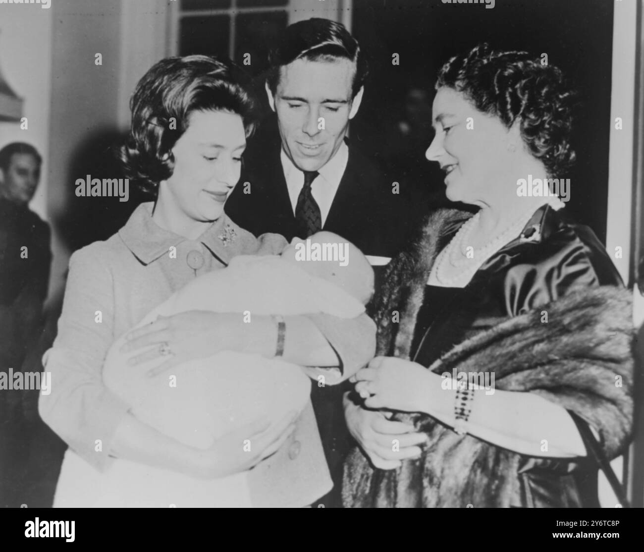 PRINCESS MARGARET ROSE WITH HUSBAND ANTONY ARMSTRONG JONES AND NEW BORN ...