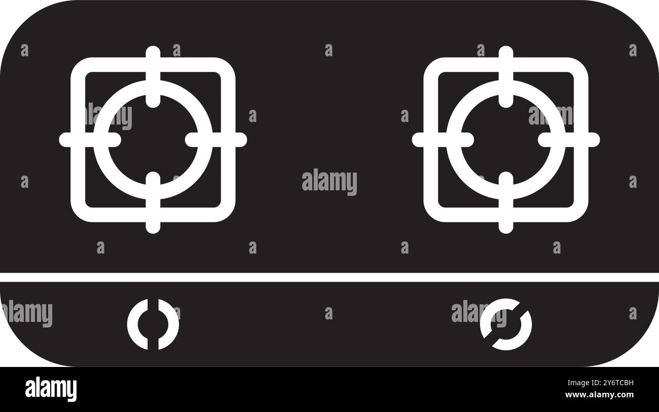 Gas stove icon vector illustration symbol design Stock Vector Image ...