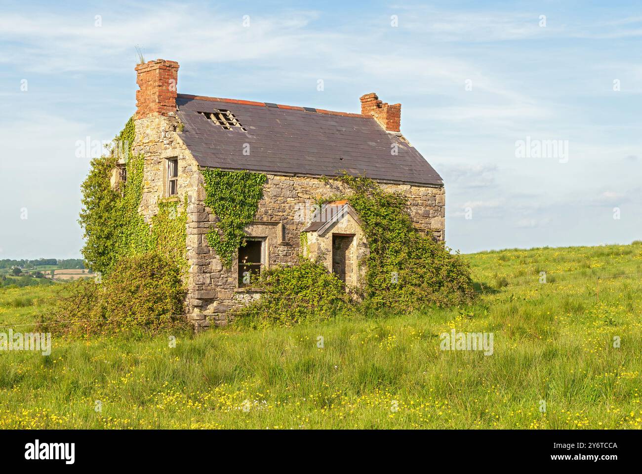 Northern Ireland County Fermanagh ruin of house originally built for ...