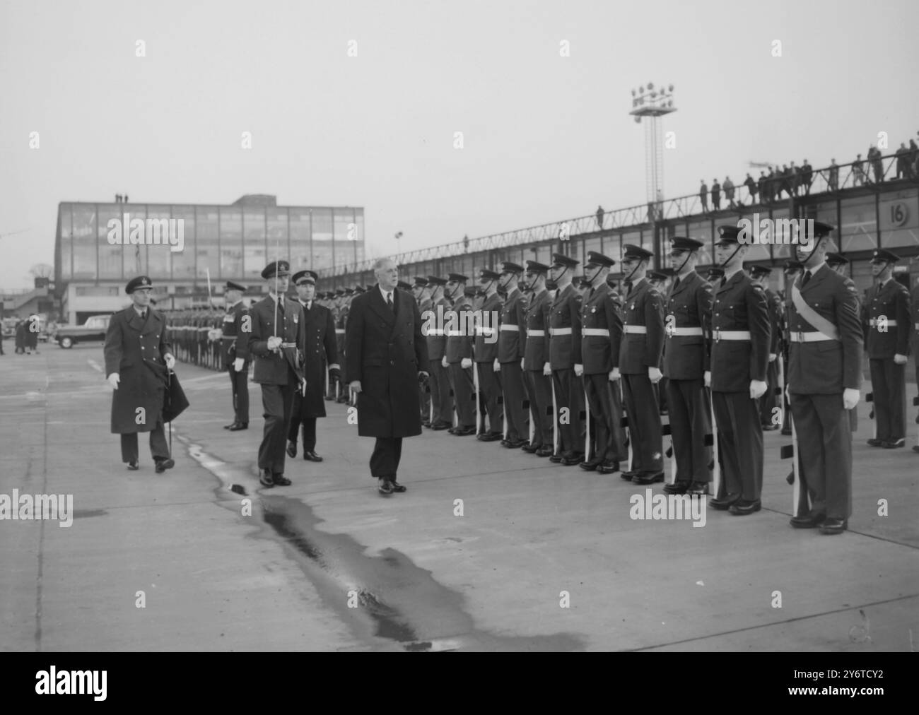 FRENCH PRESIDENT CHARLES DE GAULLE INSPECTS GUARDS OF HONOUR IN LONDON ...