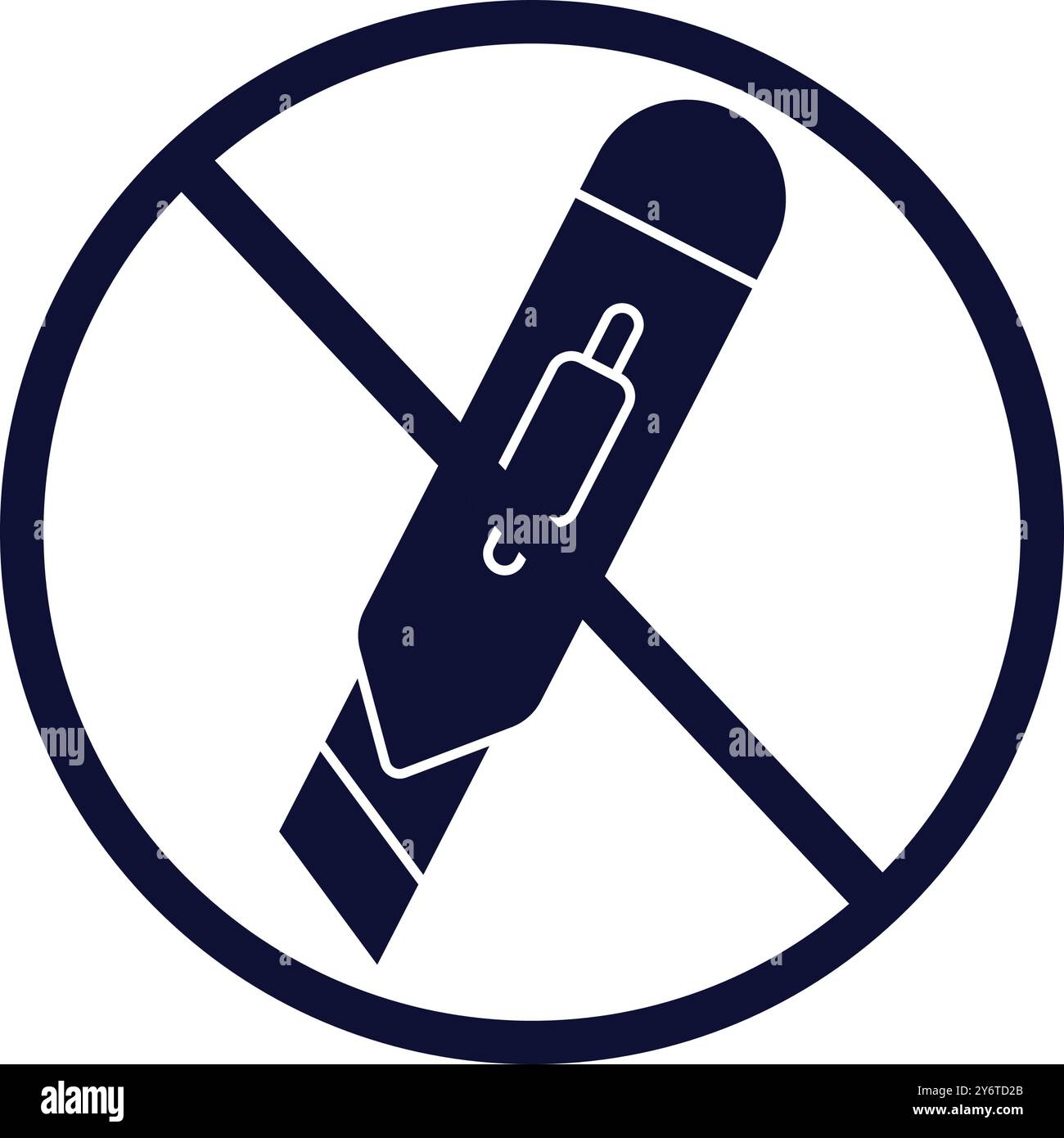 cutter, knife, don't use, not use, icon, don't use cutter icon Stock ...