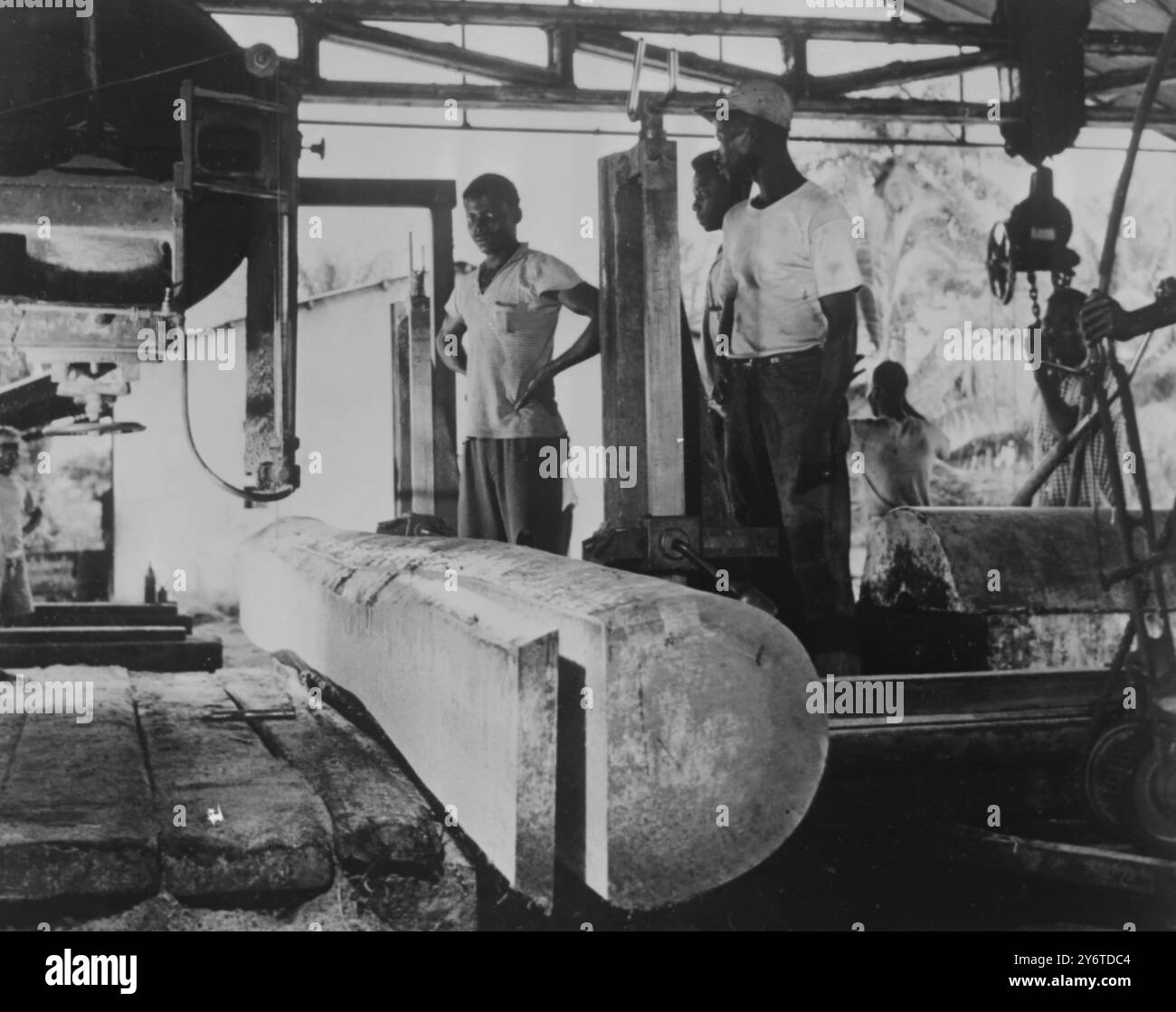 TIMBER YARD - GENERAL VIEW OF MONROVIA, LIBERIA 22 NOVEMBER 1961 Stock ...