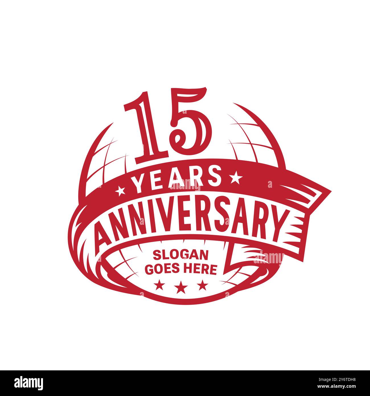 15 years anniversary design template. 15th logo. Vector and illustration Stock Vector Image ...