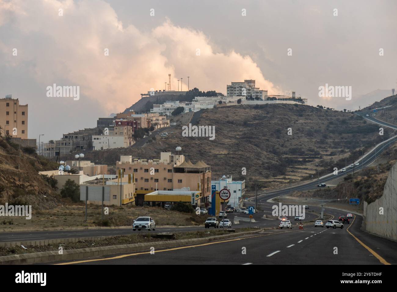 ABHA, SAUDI ARABIA - NOVEMBER 20, 2021: Highway 214 near Abha, Saudi ...