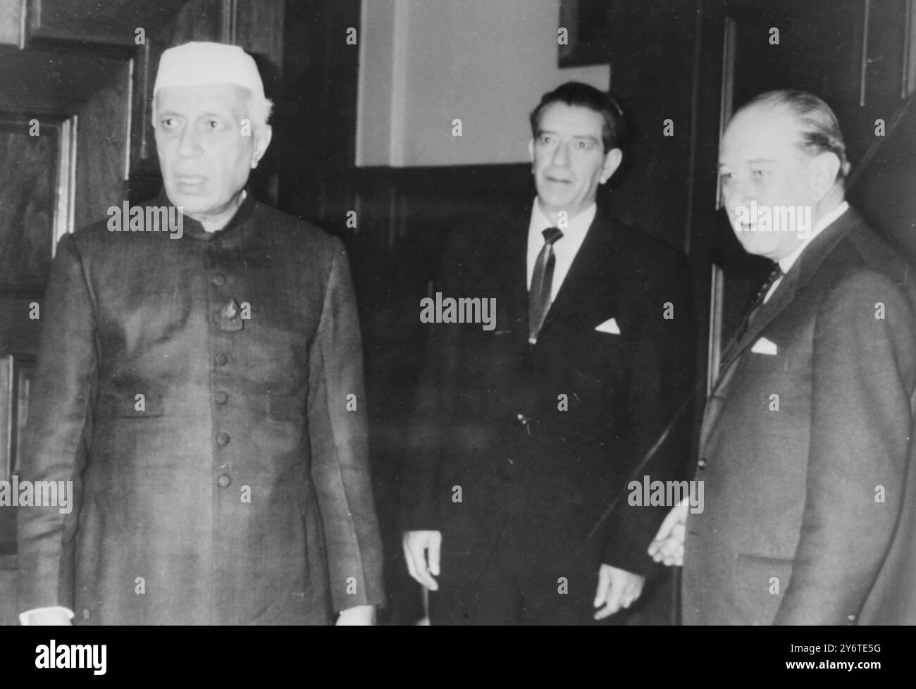 INDIAN PRIME MINISTER SHRI JAWAHARLAL PANDIT NEHRU WITH ADOLF LOPES ...