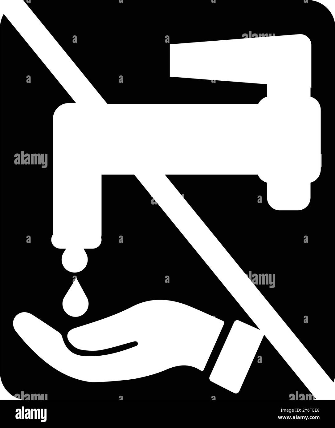 no drinking water, water, tap, water tap, not drinking water sign icon ...