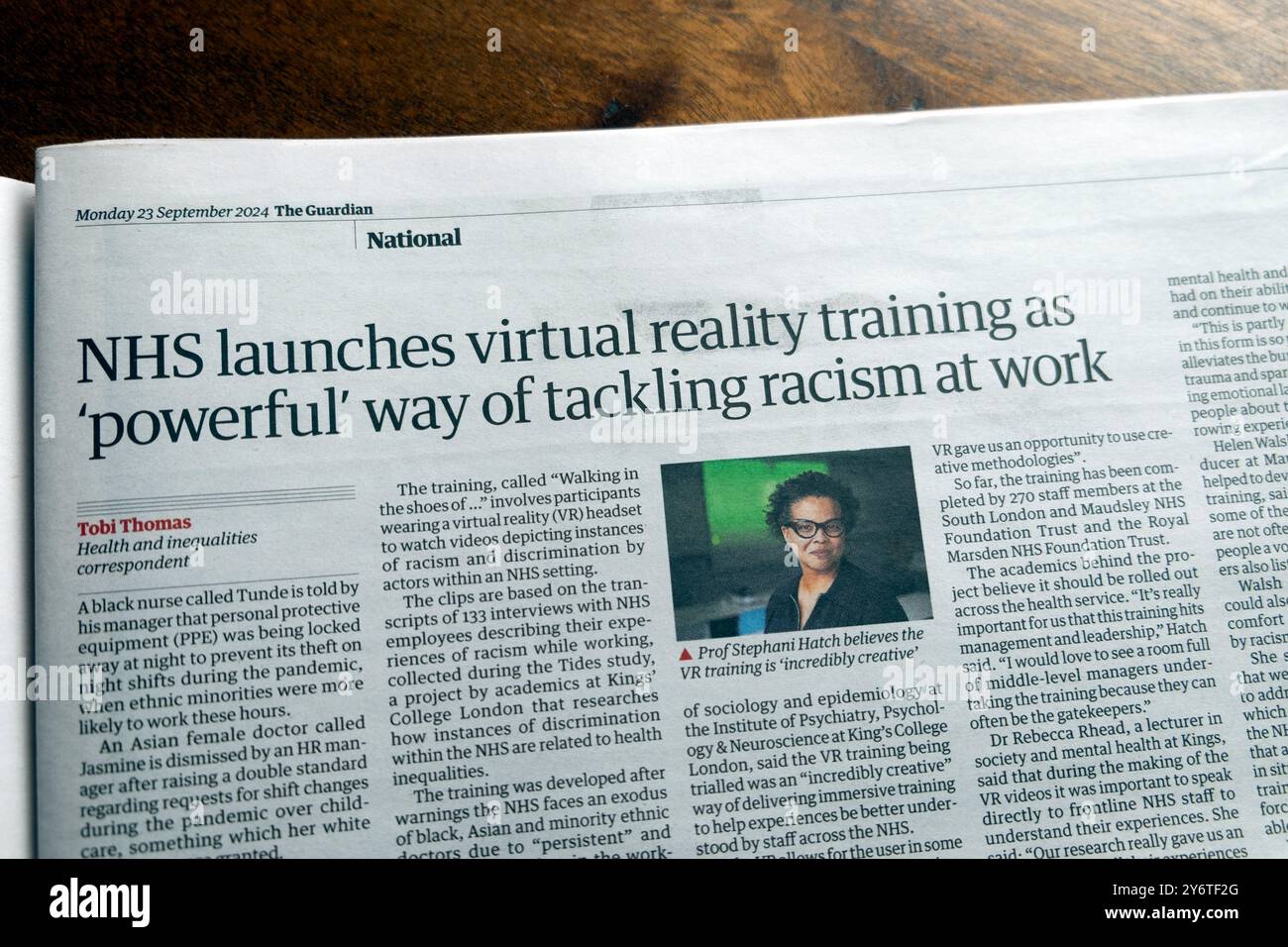 'NHS launches virtual reality training as 'powerful' way of tackling ...