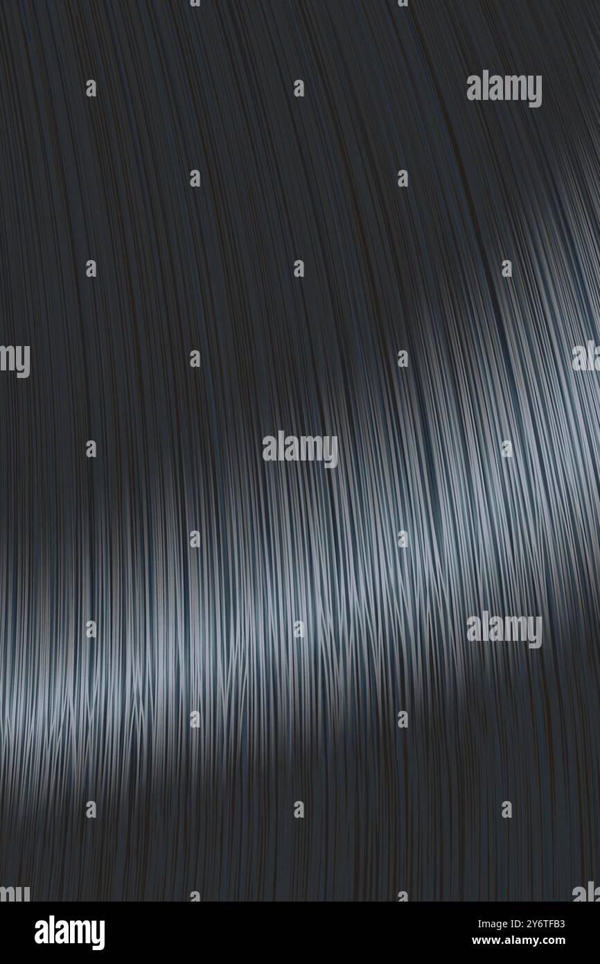 Realistic black blue straight hair texture Stock Vector Image & Art - Alamy