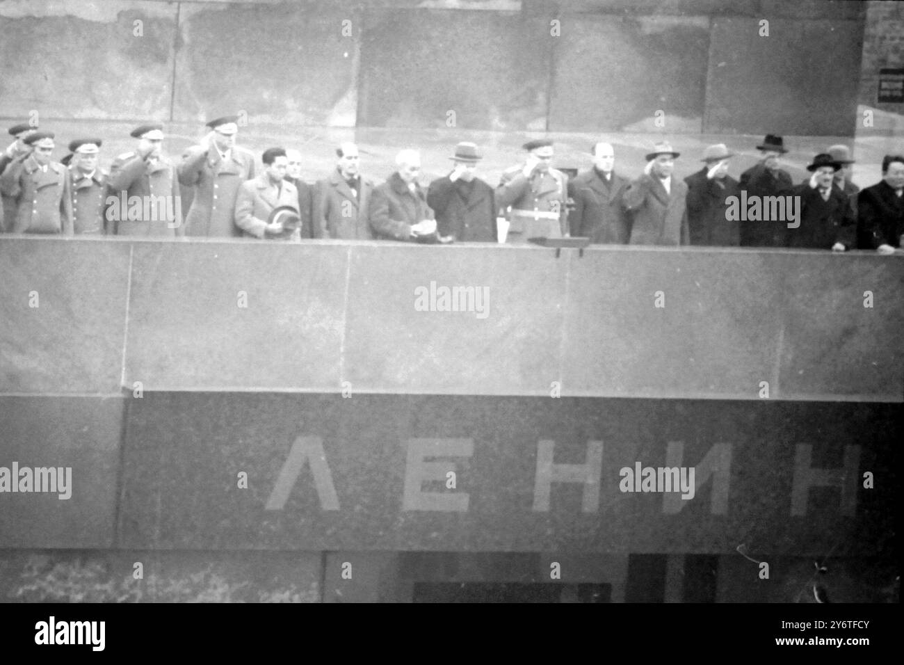 REVOLUTION ANNIVERSARY CELEBRATION PARADE IN MOSCOW - SOVIET GOVERNMENT ...