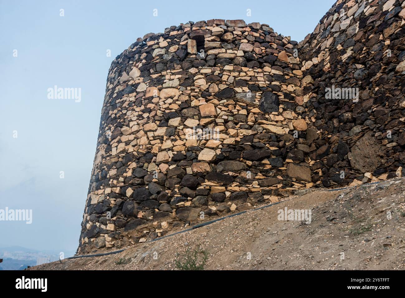 Ruins of Shamsan Castle in Abha, Saudi Arabia Stock Photo - Alamy