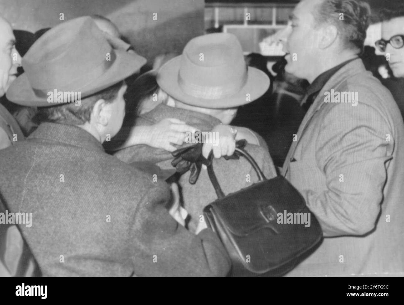 ITALIAN COMMUNIST PALMIRO TOGLIATTI IN ROME 3 NOVEMBER 1961 Stock Photo ...