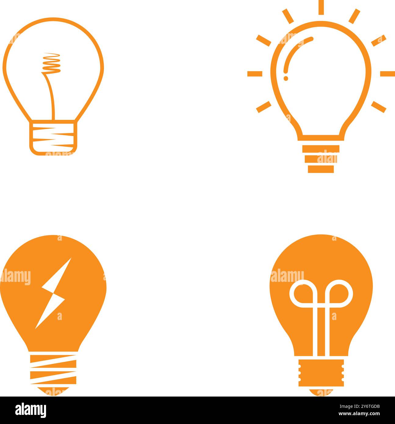 bulb vector icon illustration symbol design Stock Vector Image & Art - Alamy