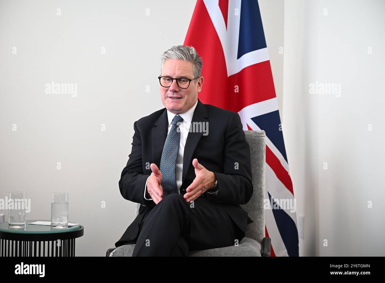 Prime Minister Sir Keir Starmer holds a bilateral meeting with Crown Prince of Kuwait Sabah Al ...