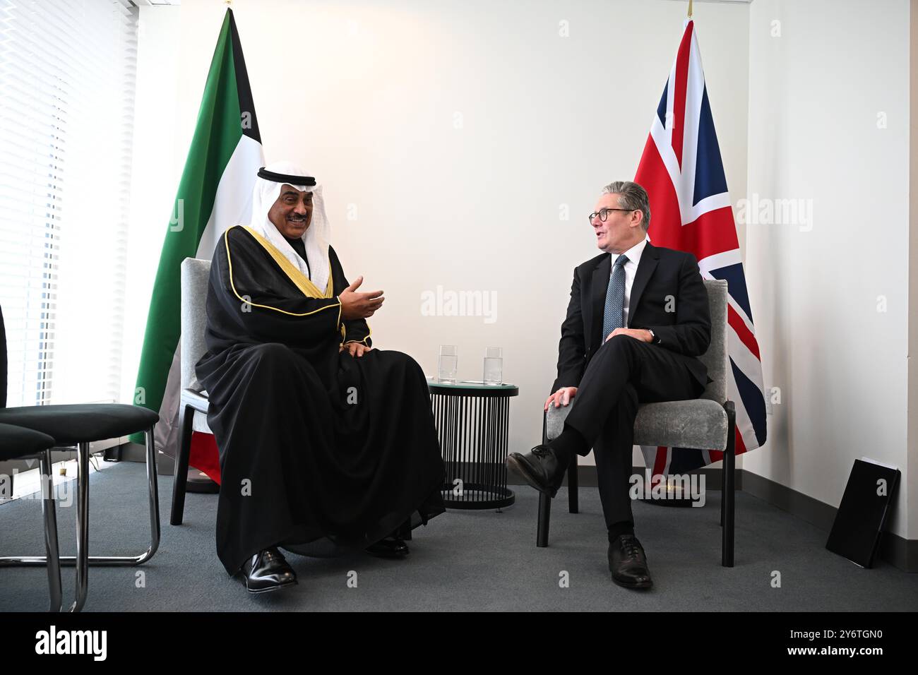 Prime Minister Sir Keir Starmer holds a bilateral meeting with Crown Prince of Kuwait Sabah Al ...