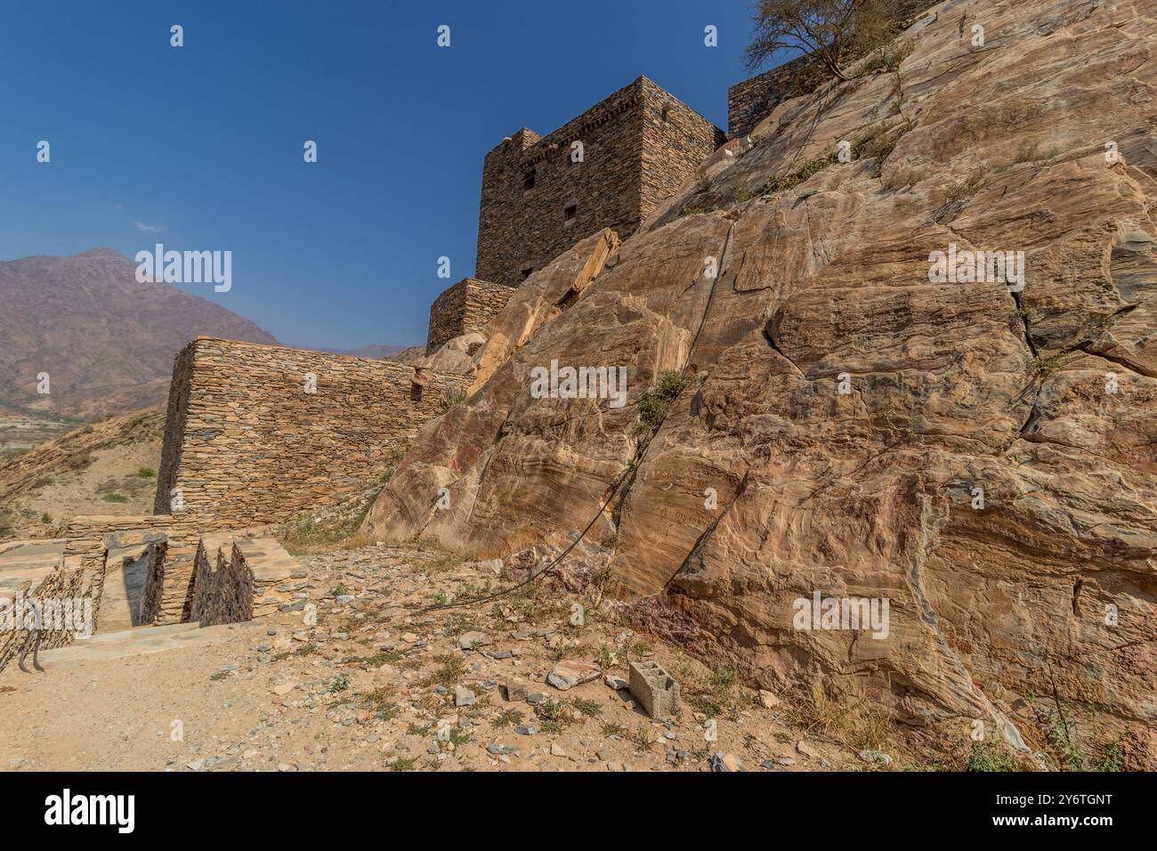 Ancient Thee Ain ( Dhi Ayn) village, Saudi Arabia Stock Photo - Alamy