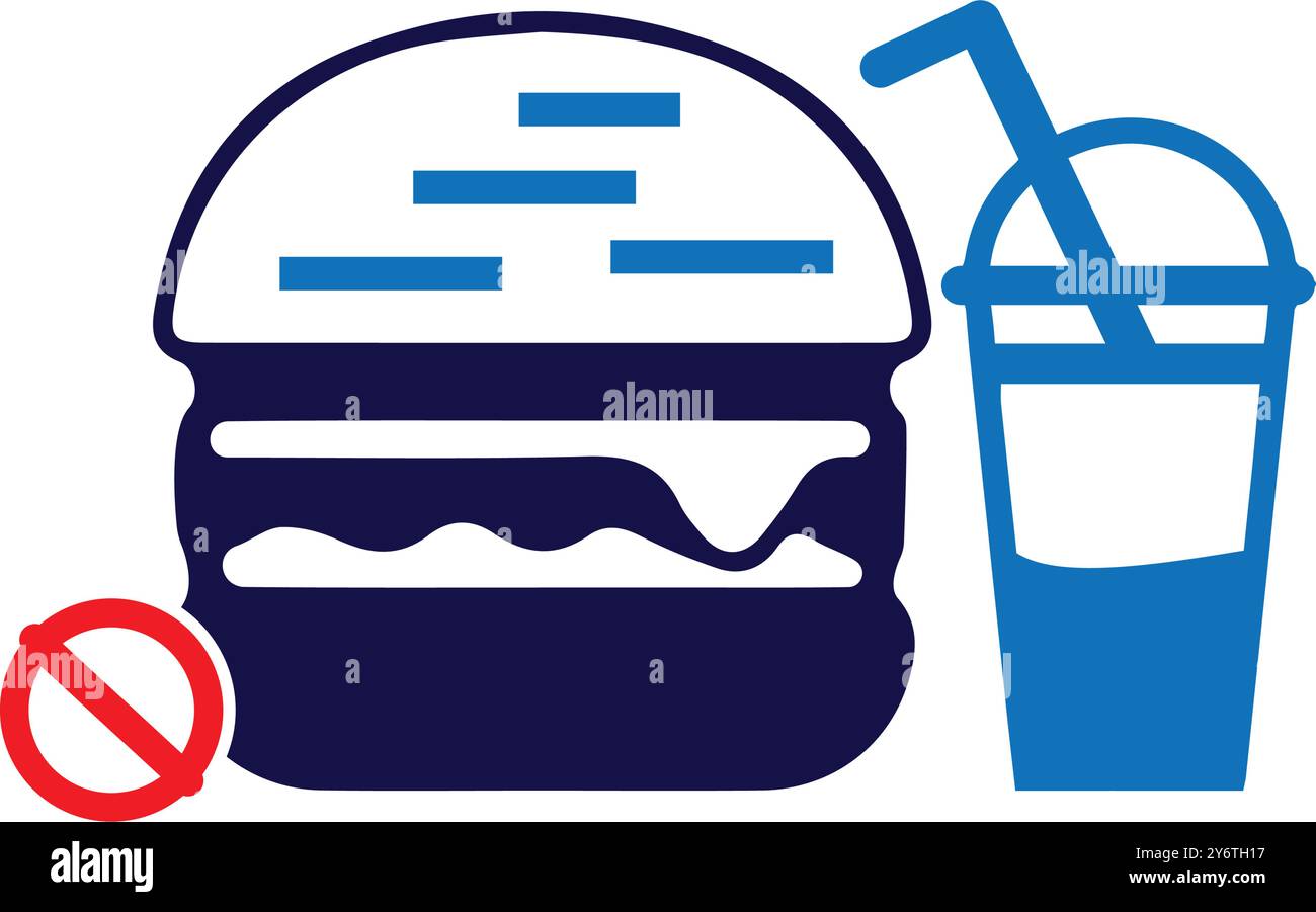 food, drink, no food, no drink, no food sign icon Stock Vector Image ...