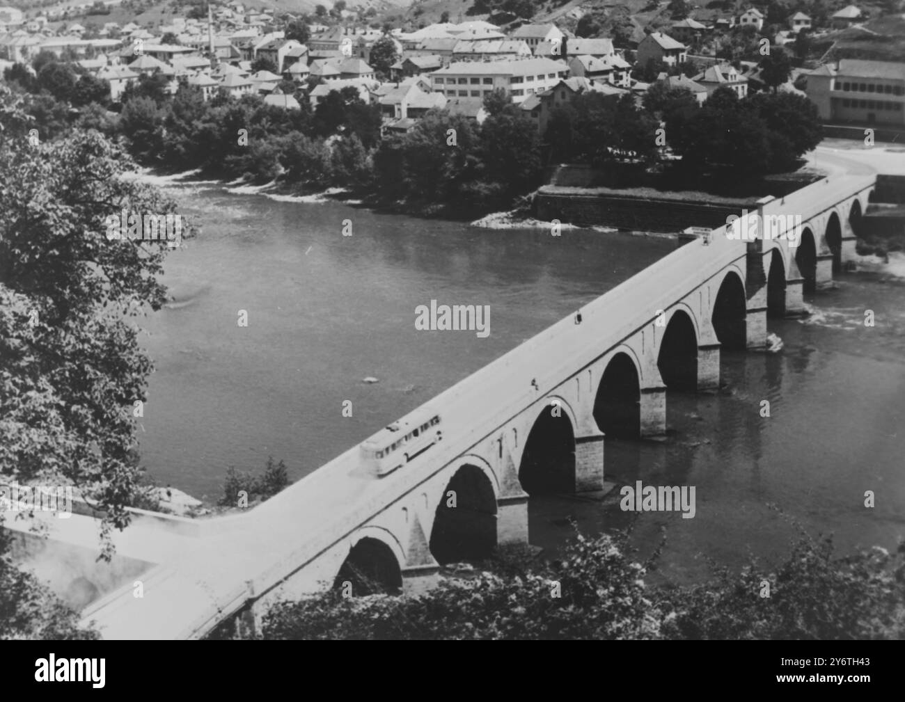 BRIDGE NAMED FOR NOBEL PRIZE WINNER FOR LITERATURE AUTHOR IVO ANDRIC IN ...