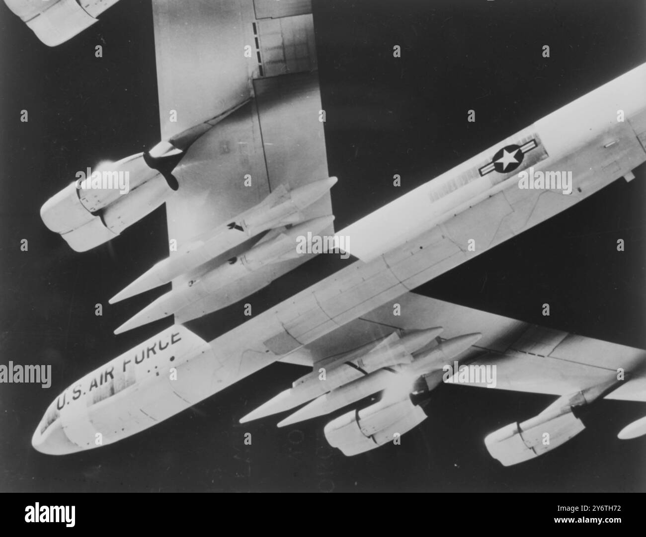 GUIDED MISSILE AND ROCKETS SKYBOLT UNDER WING IN KANSAS 30 OCTOBER 1961 ...