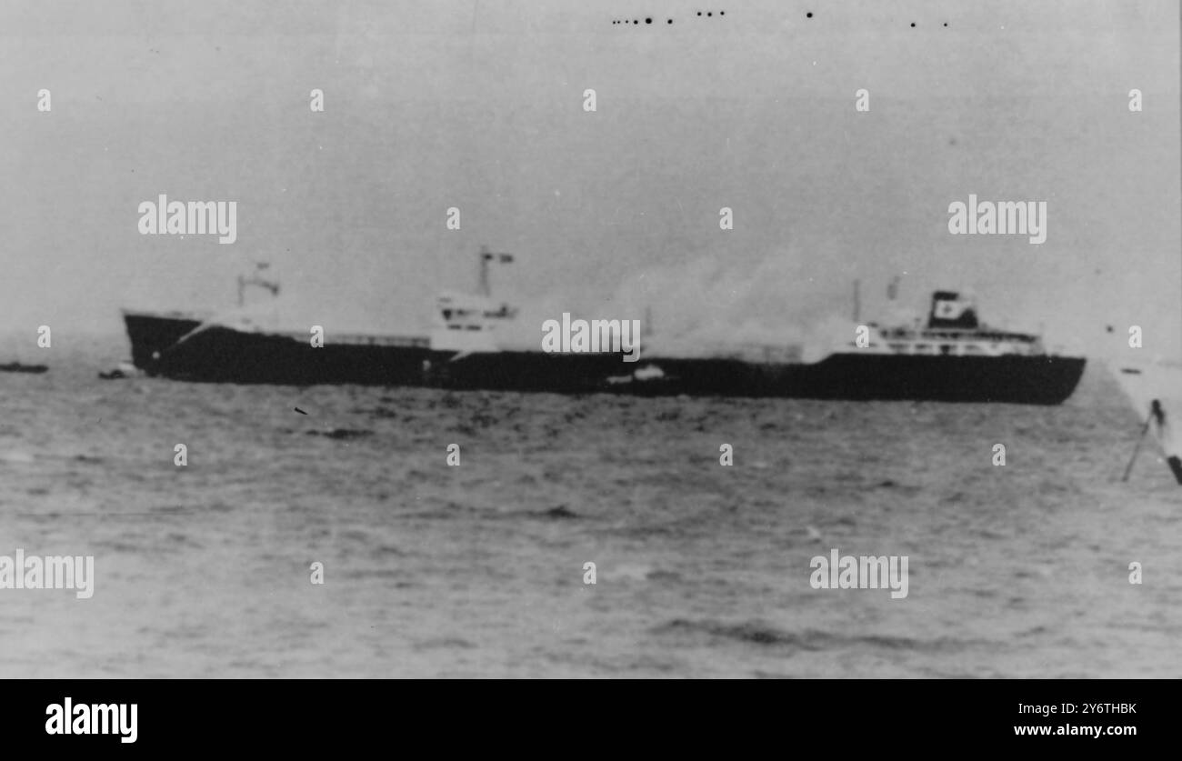 EXPLOSION ABOARD NORWEGIAN TANKER FERMOUNT NEAR GENOA HARBOUR 26 ...