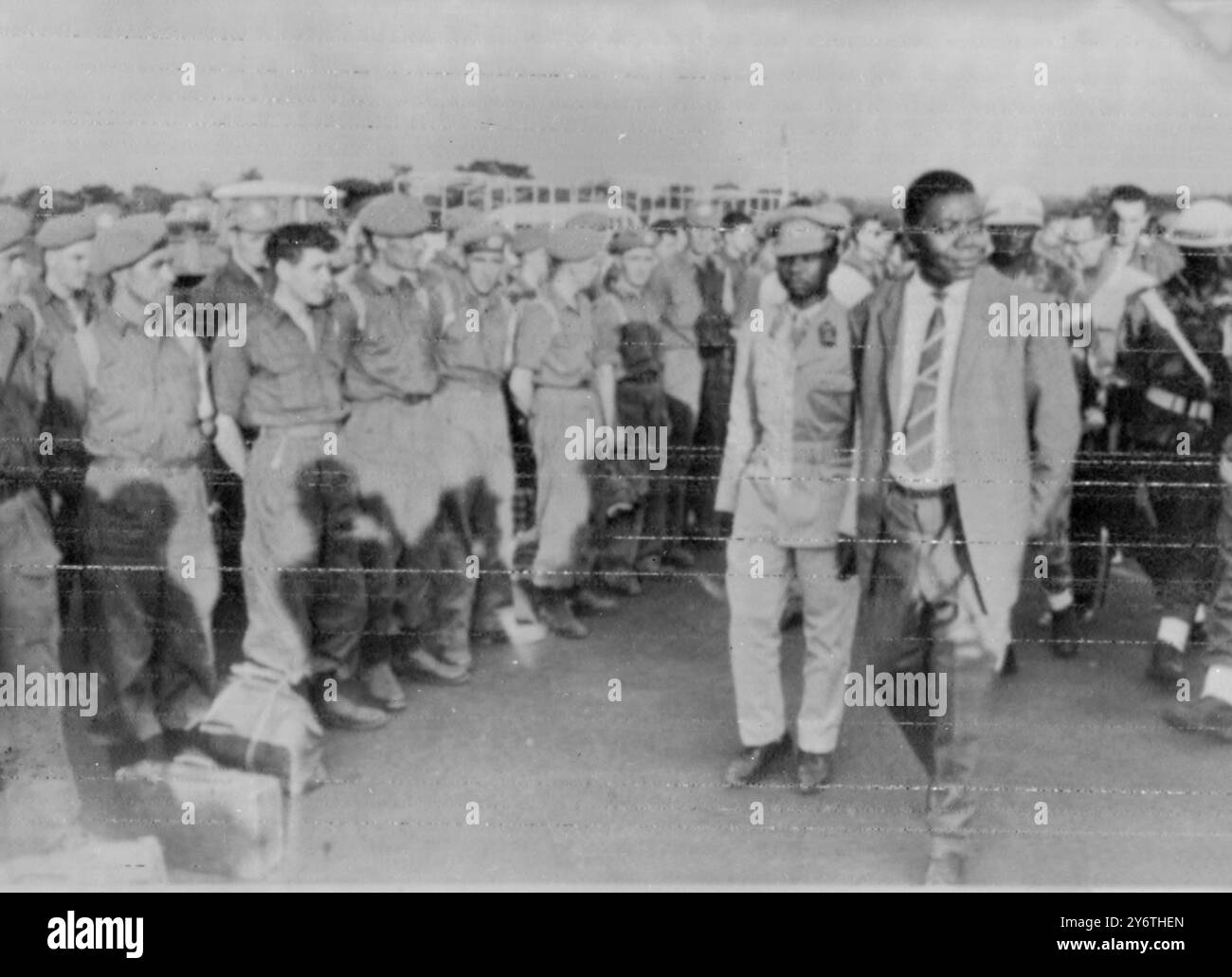 PRISONERS IRISH UN TROOPS EXCHANGE IN ELISABETHVILLE, KATANGA 26 ...