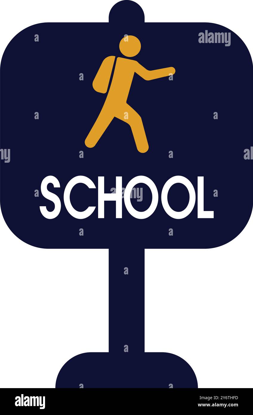 sign, post, road sign, school sign, students, kids, school signpost ...