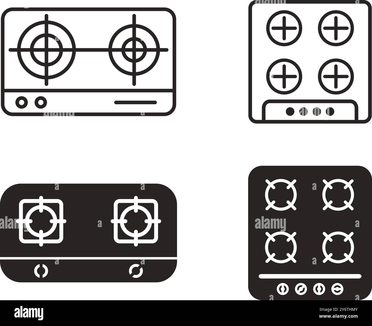 Gas stove icon vector illustration symbol design Stock Vector Image ...