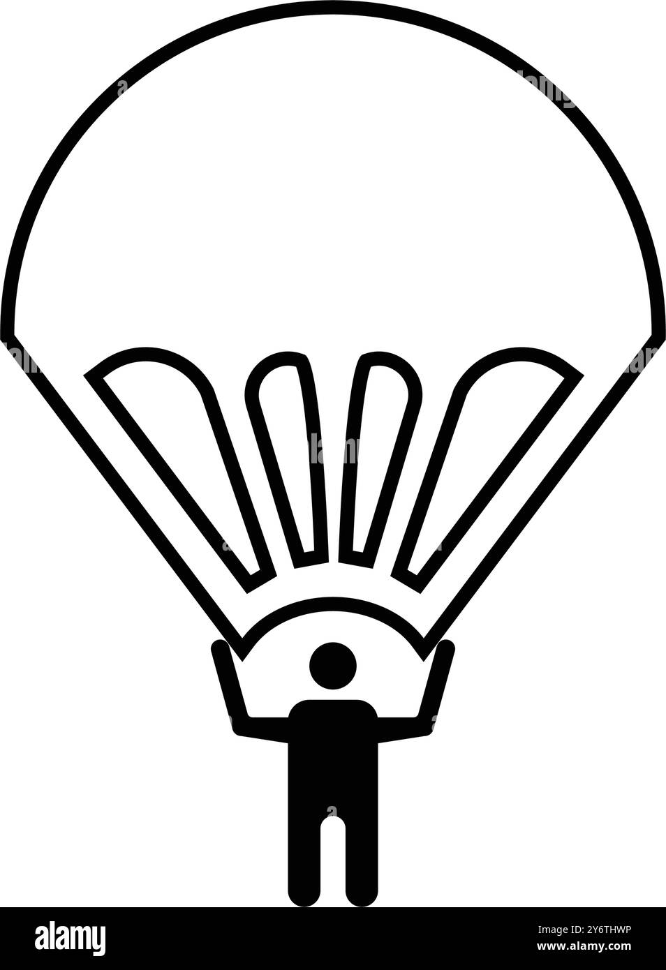 Sky diving vector vectors Cut Out Stock Images & Pictures - Alamy