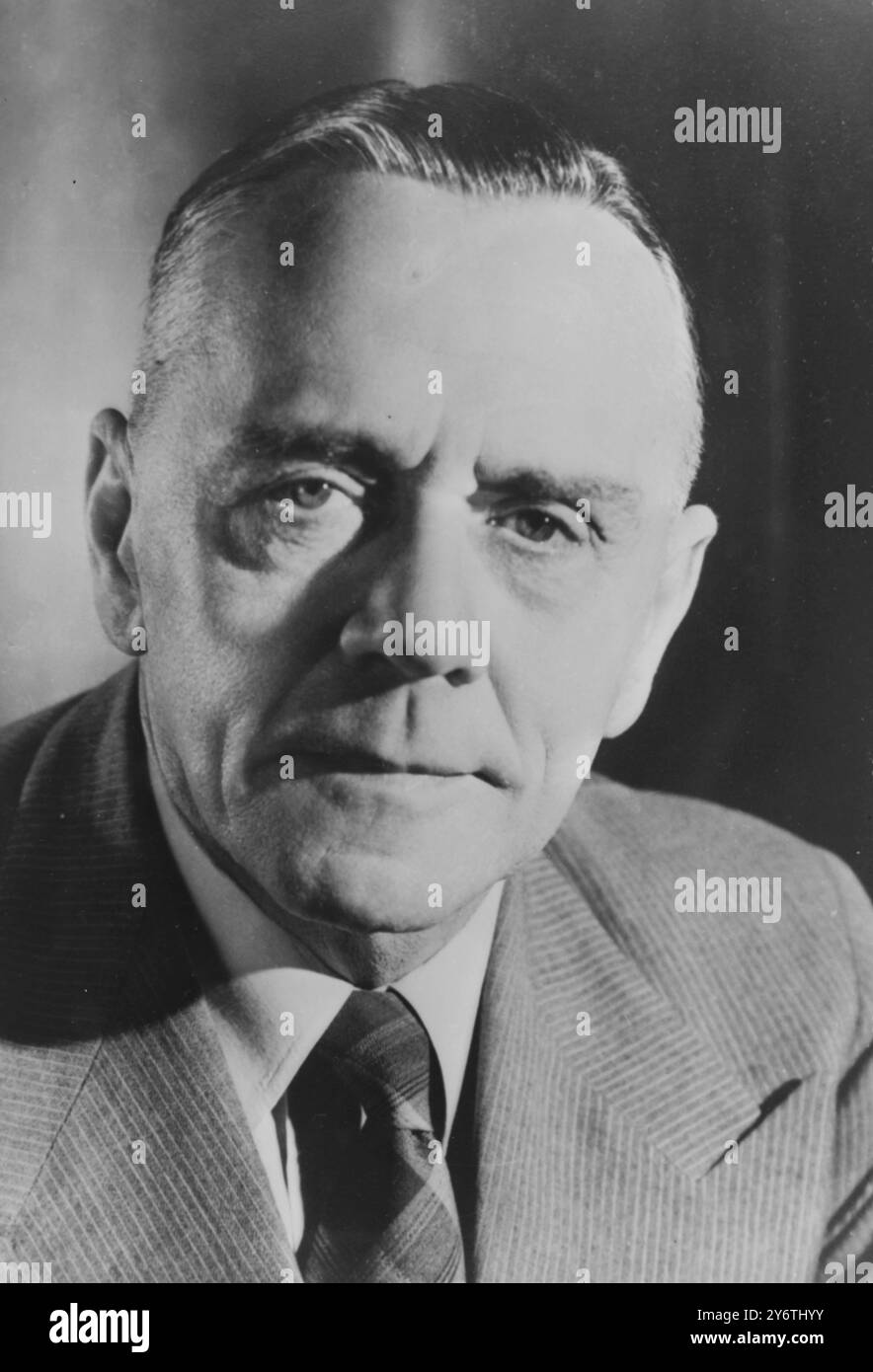 ERIC LOUW PORTRAIT - SOUTH AFRICAN MINISTER / 23 OCTOBER 1961 Stock ...