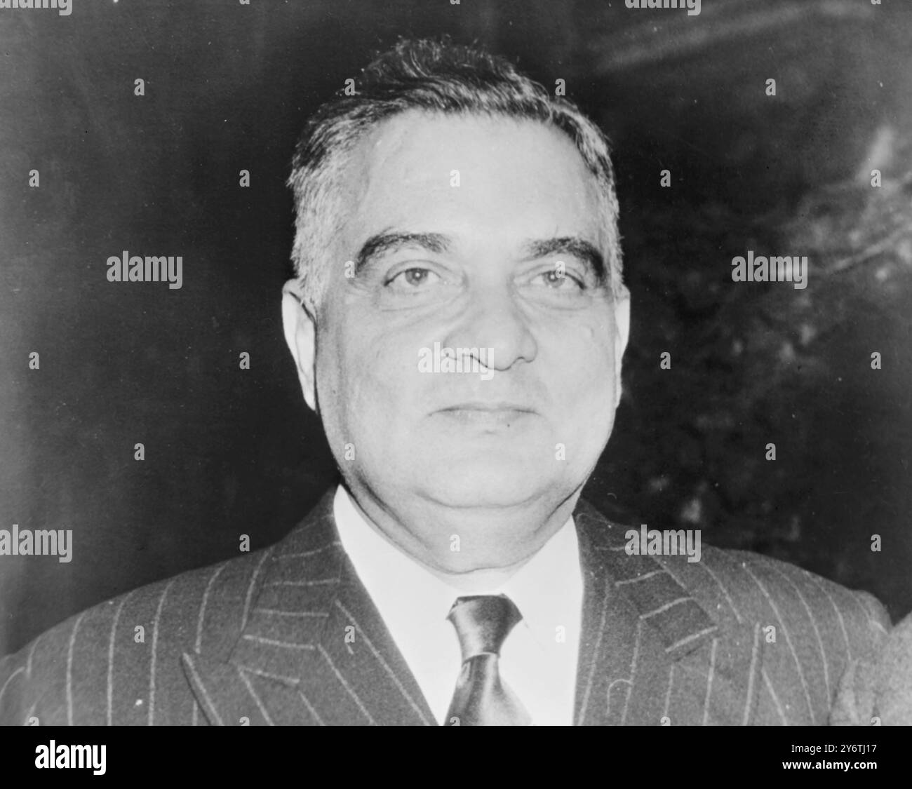 PAKISTANI POLITICIAN ISKANDER MIRZA 23 OCTOBER 1961 Stock Photo - Alamy