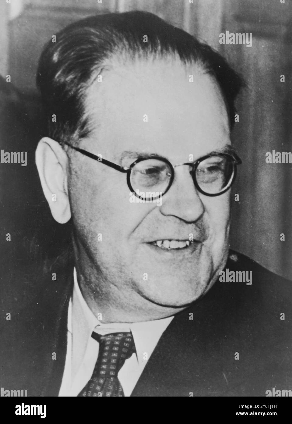 TAGE ERLANDER SWEDISH PRIME MINISTER / 23 OCTOBER 1961 Stock Photo - Alamy