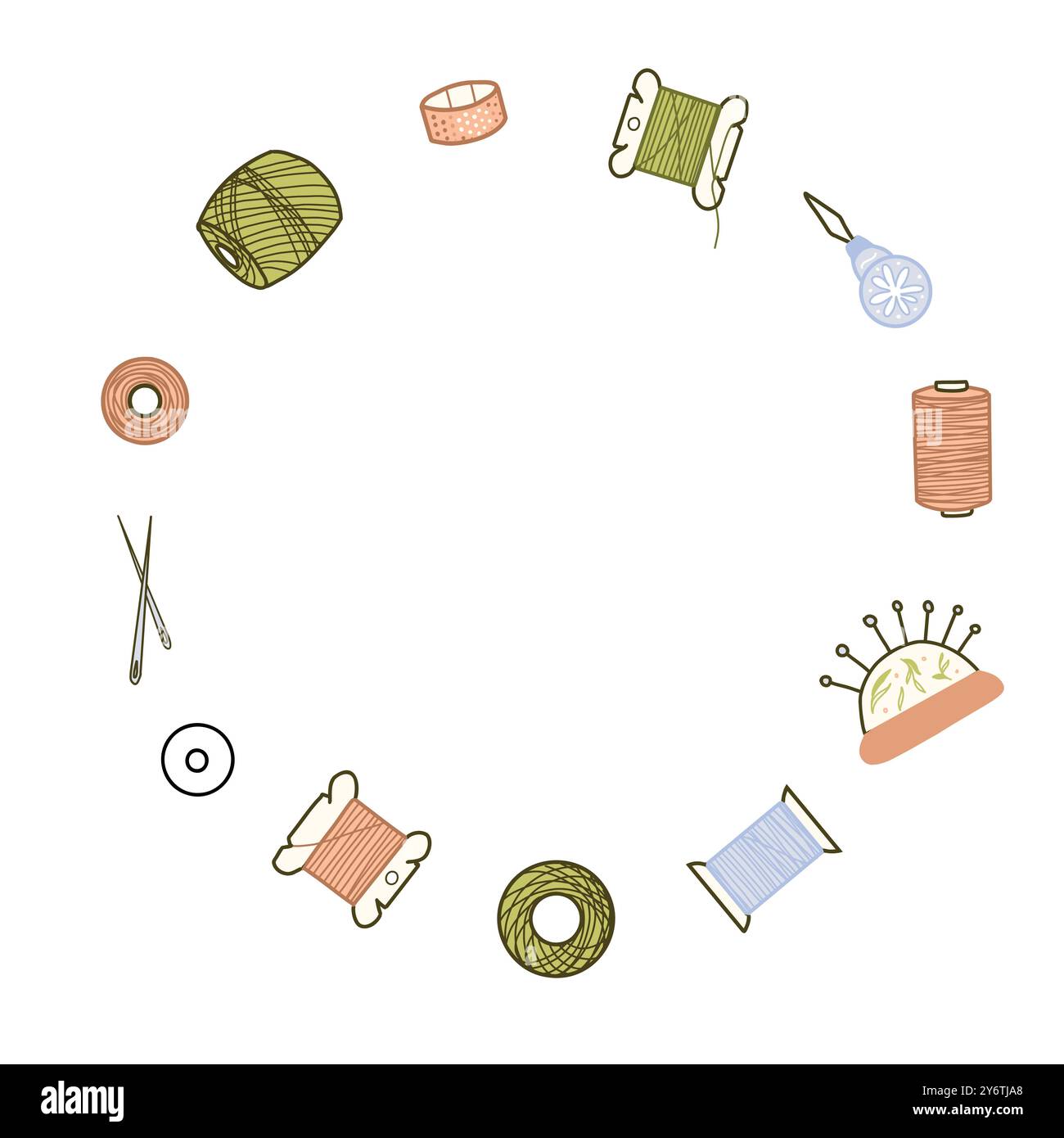 Needlework Wreath or Circle Frame, Border for handmade classes ...