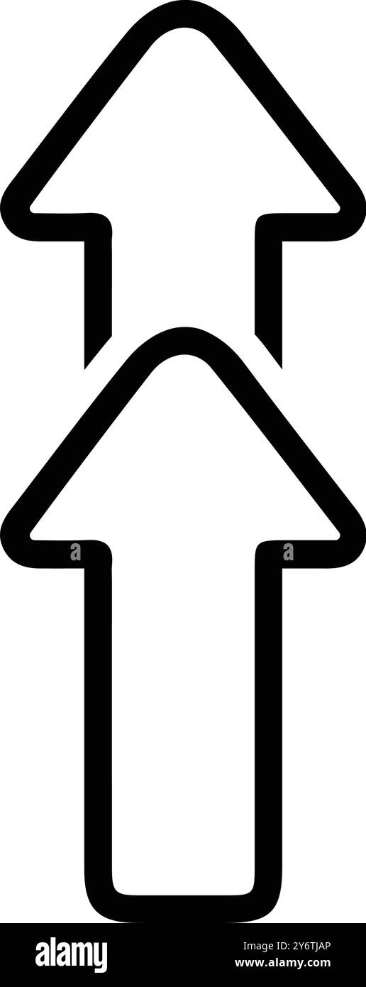 arrow, sign, up arrow, side arrow, side up sign icon Stock Vector Image ...