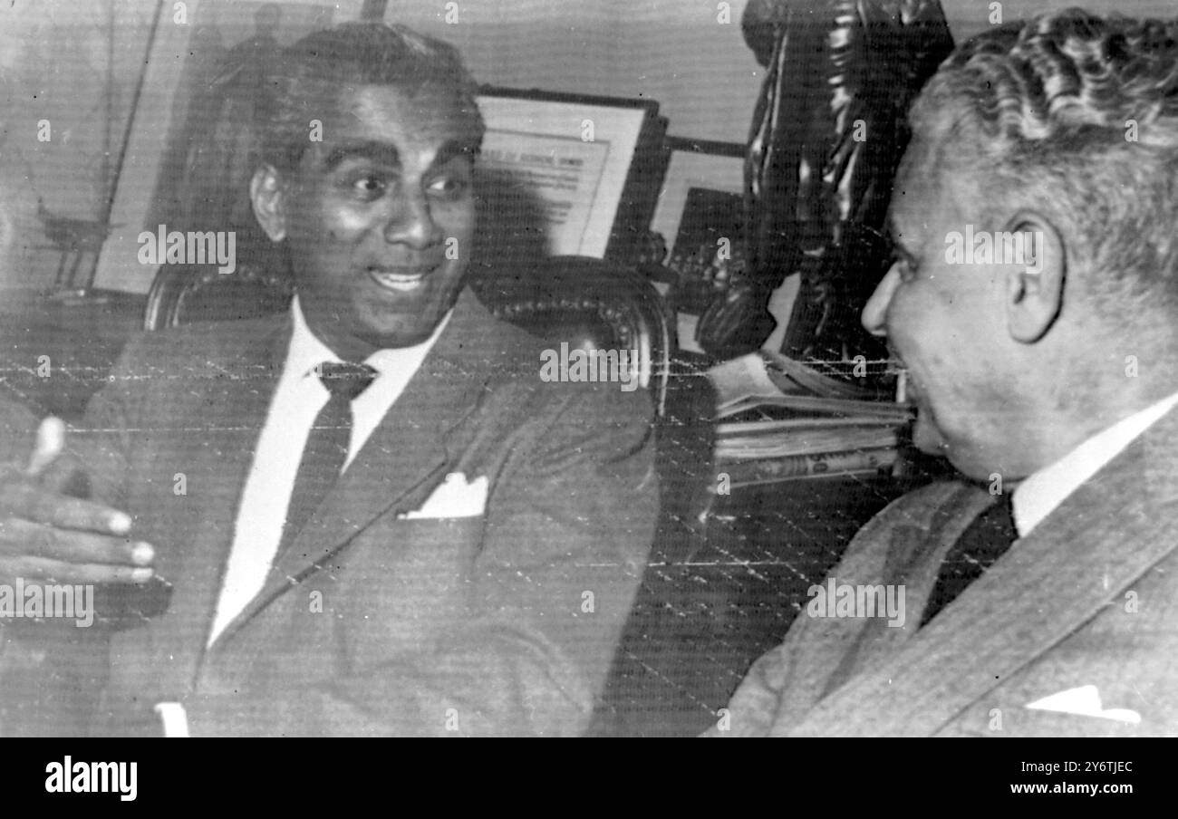 PREMIER CHEDDI JAGAN WITH JOHN DIEFENBAKER IN CANADA / 19 OCTOBER 1961 ...