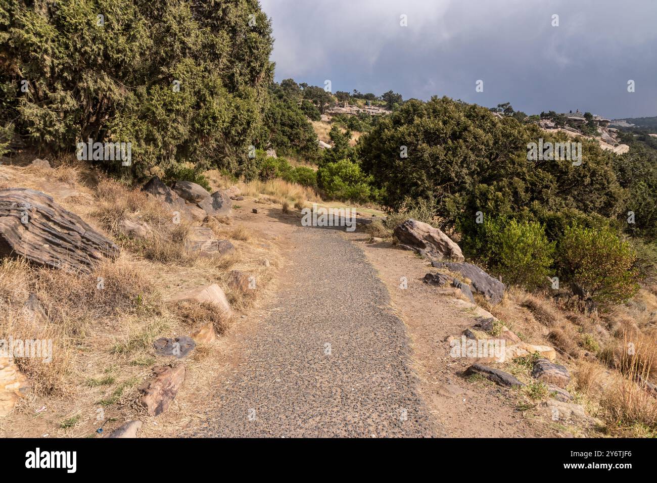Hiking trail near Jabal Sawda mountain, Saudi Arabia Stock Photo - Alamy