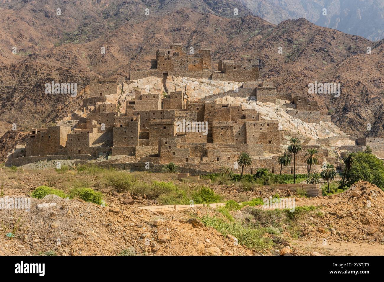Ancient Thee Ain ( Dhi Ayn) village, Saudi Arabia Stock Photo - Alamy