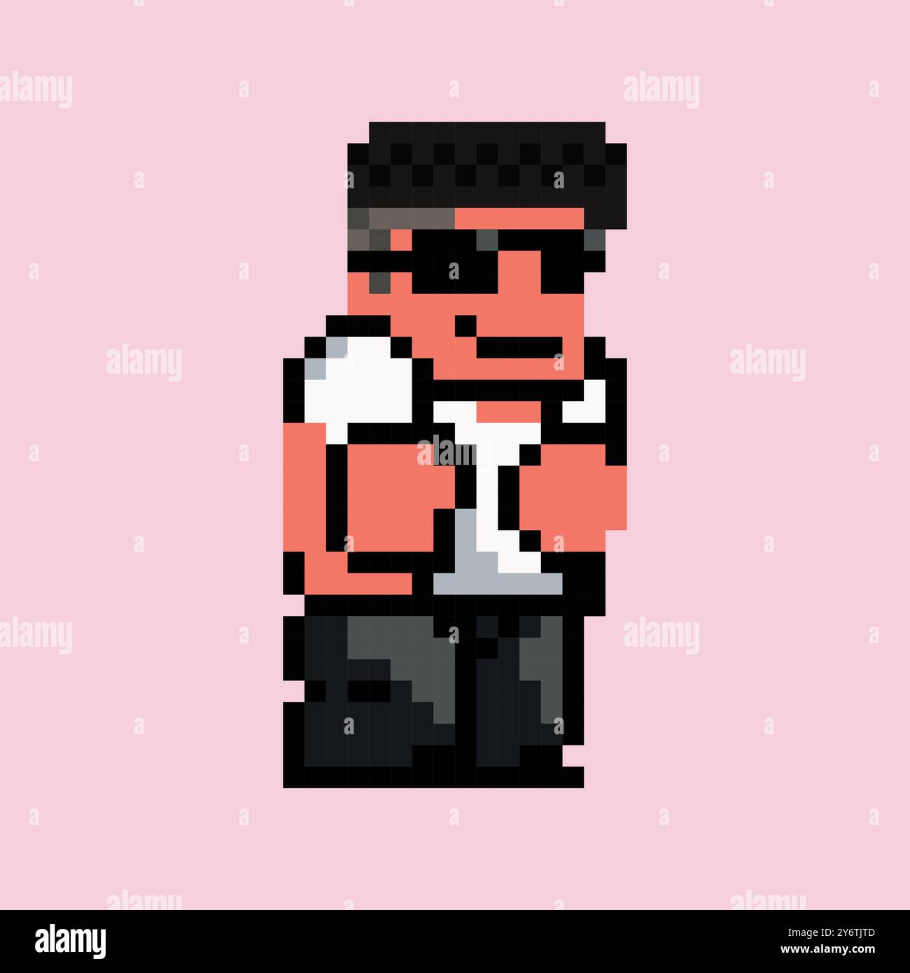 Chracter 2D, style beat 'em up, Japan, Lifestyle, Stylish giy Stock ...