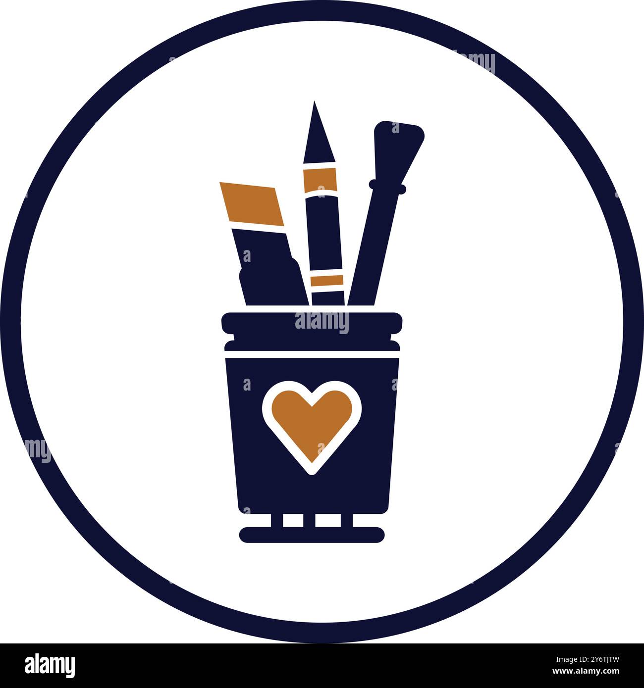 pen, pencil, holder, ruler, scale, pen holder icon Stock Vector Image ...