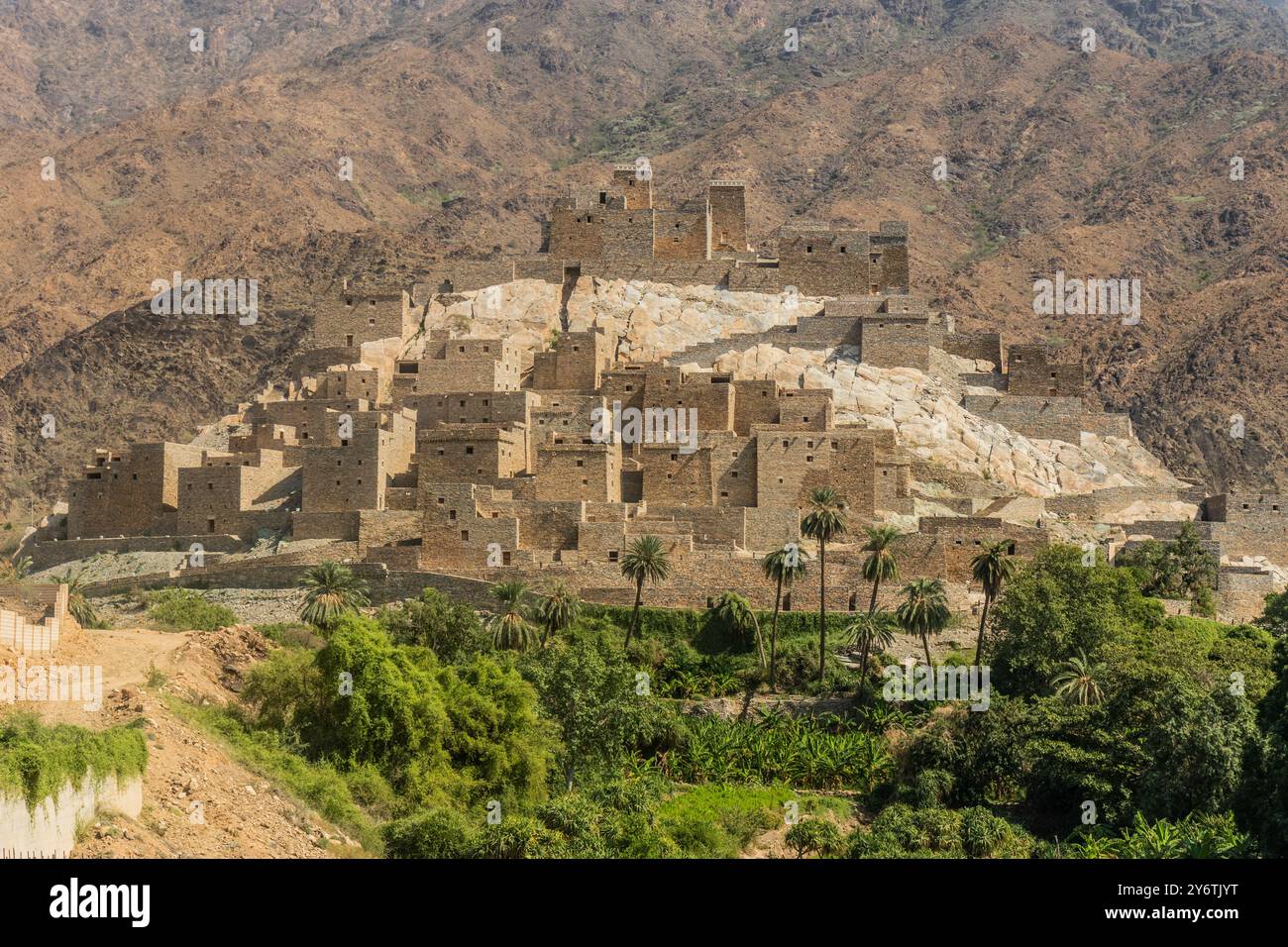 Ancient Thee Ain ( Dhi Ayn) village, Saudi Arabia Stock Photo - Alamy
