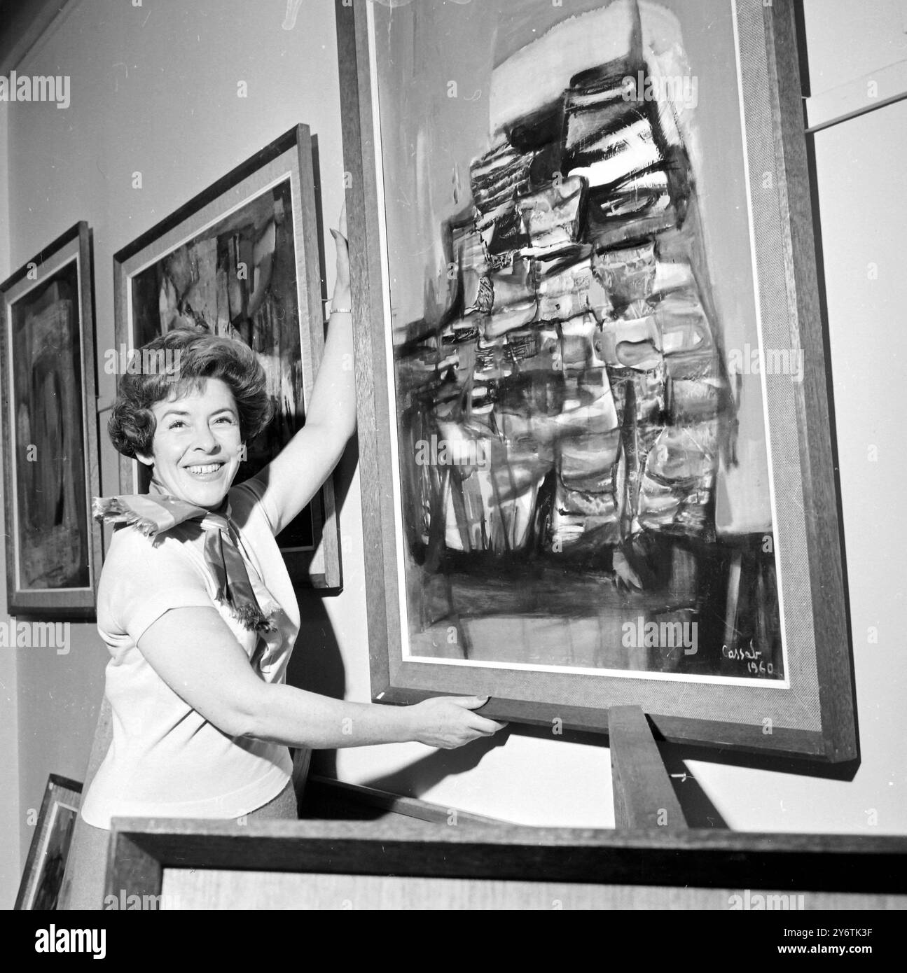 AUSTRALIAN ARTIST JUDY CASSAB 16 OCTOBER 1961 Stock Photo - Alamy