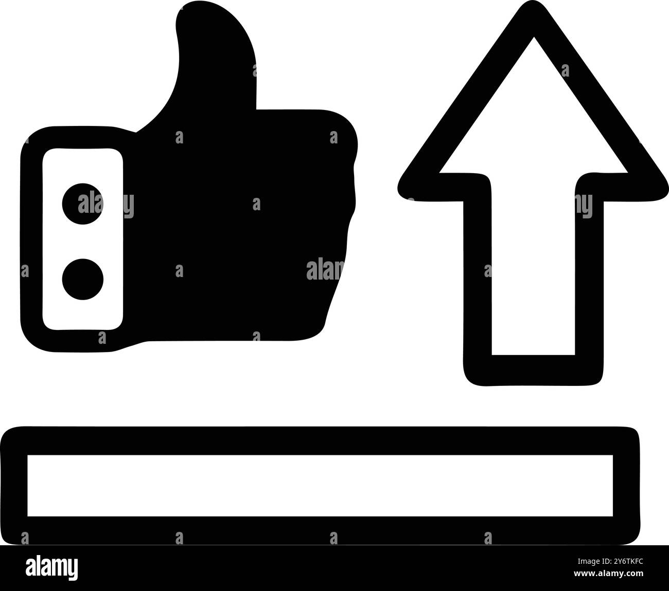 Cardboard box arrow icon Black and White Stock Photos & Images - Alamy