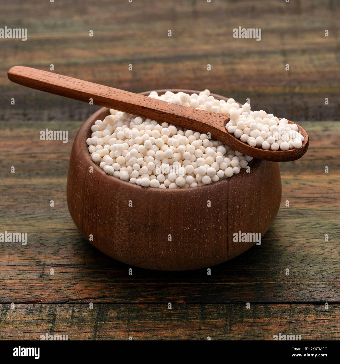 Tapioca balls cassava starch made from the cassava root - Manihot ...