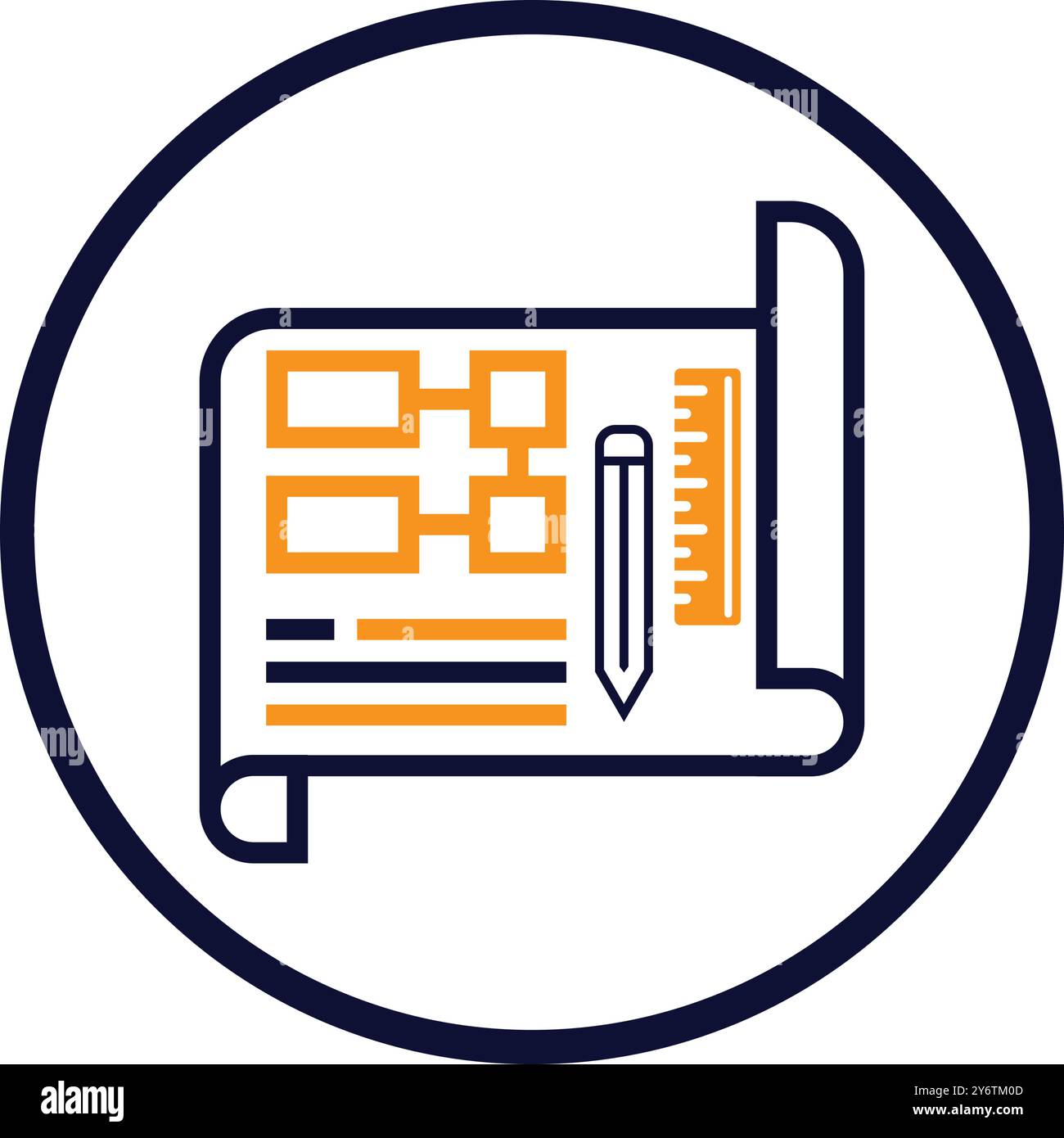 plan, building plan, scale, pencil, ruler, Planning icon Stock Vector ...