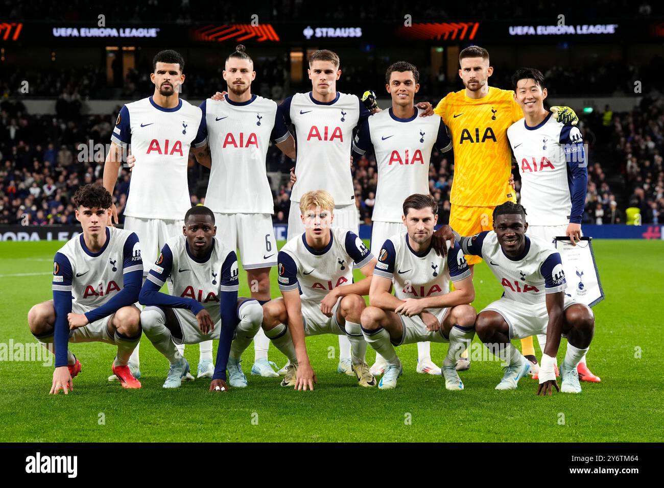 (back to front, left to right) Tottenham Hotspur's Dominic Solanke ...