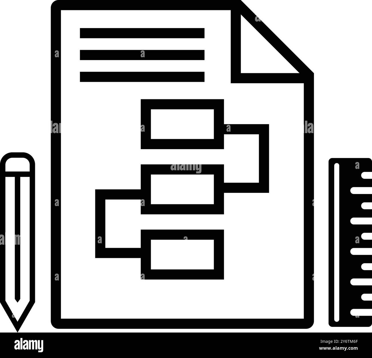 plan, building plan, scale, pencil, ruler, Planning icon Stock Vector ...