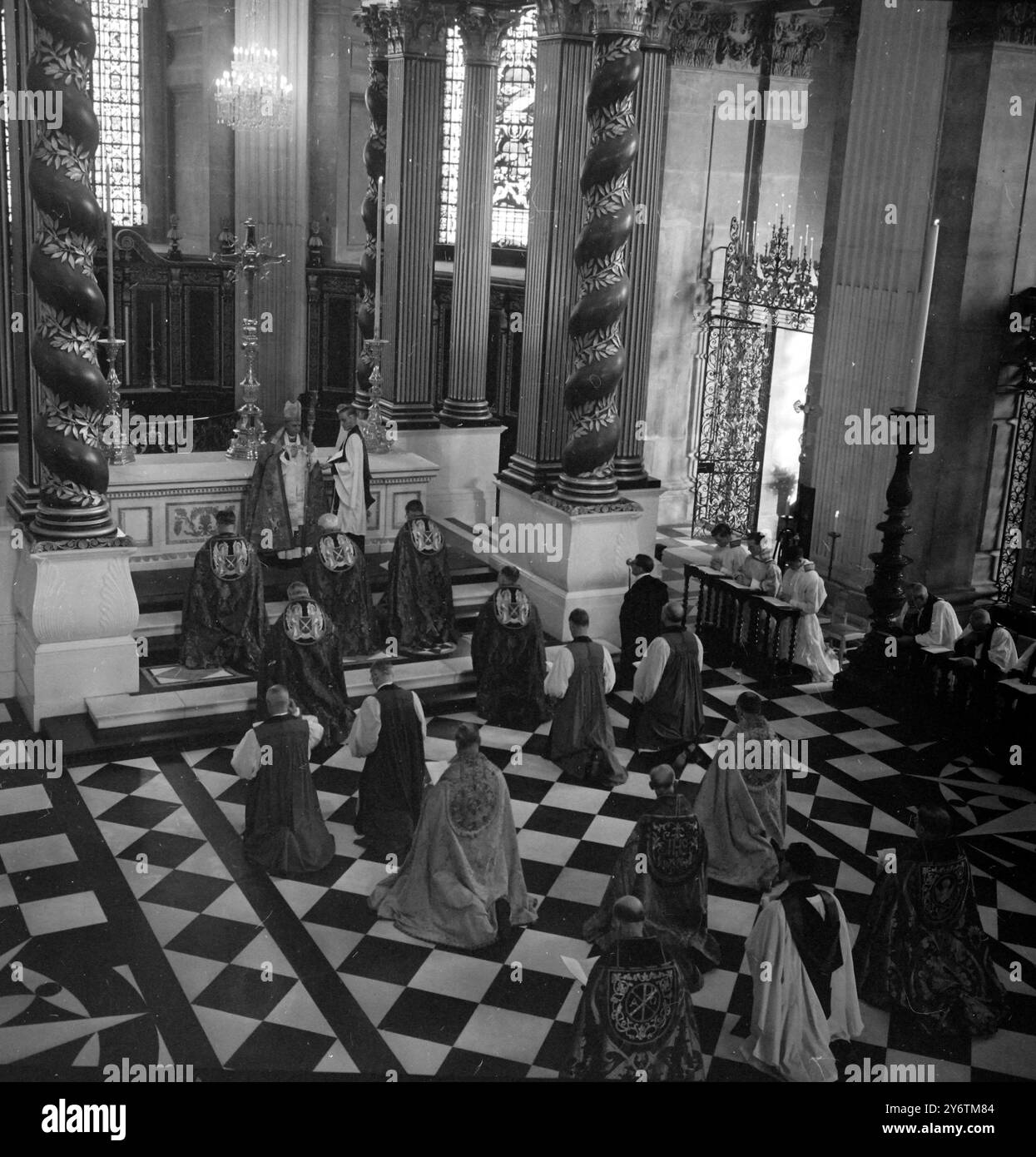 ROBERT WRIGHT STOPFORD AT ST PAUL'S CATHEDRAL / 7 OCTOBER 1961 Stock ...