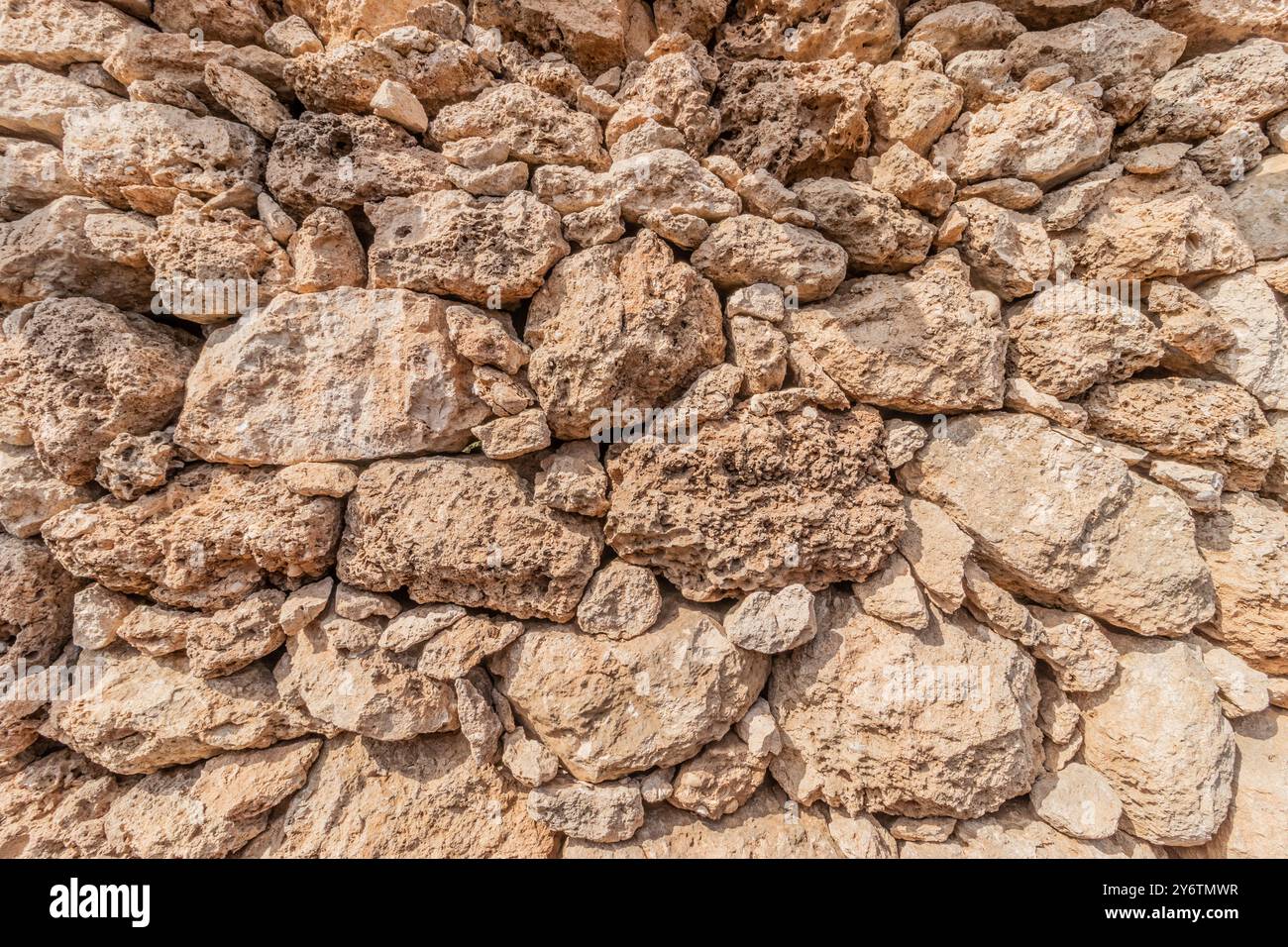 Coral stone wall in Al Qassar heritage village on Farasan island, Saudi ...
