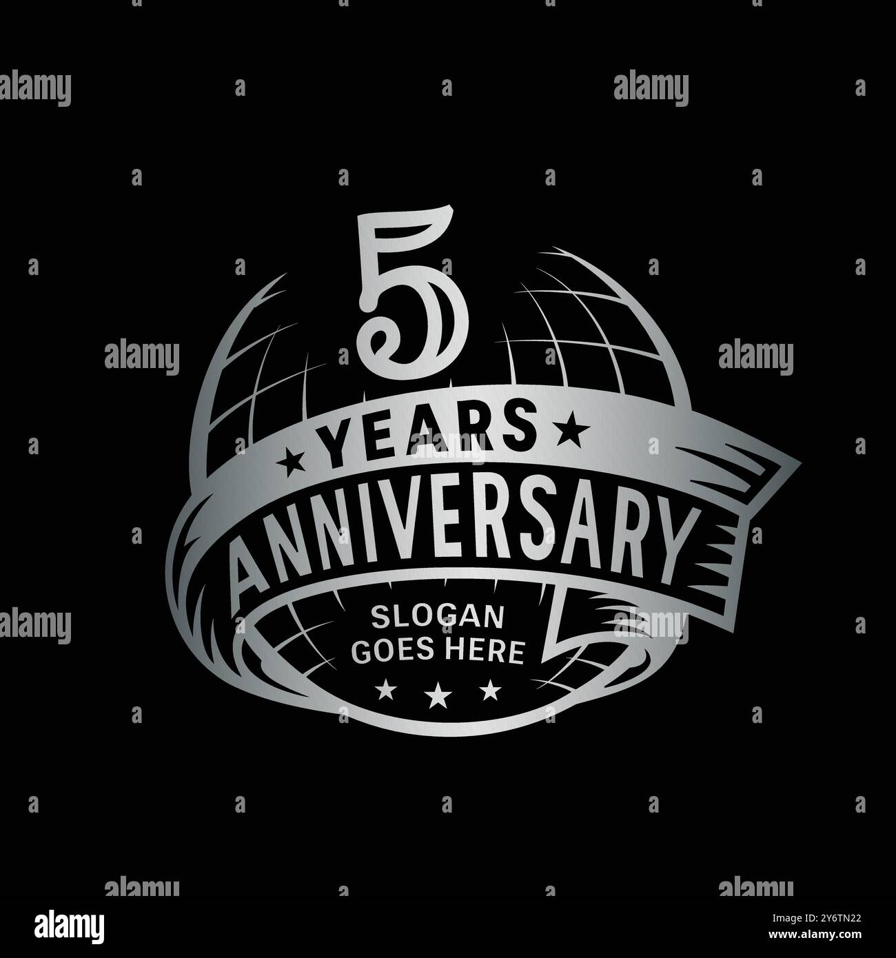 5 years anniversary design template. 5th logo. Vector and illustration ...