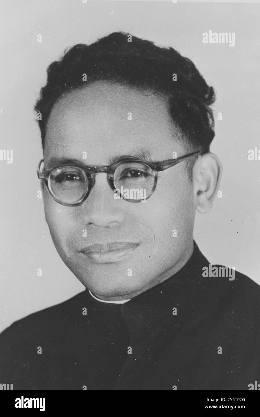 FIRST CATHOLIC BISHOP OF BALI PAUL SANI 28 SEPTEMBER 1961 Stock Photo ...