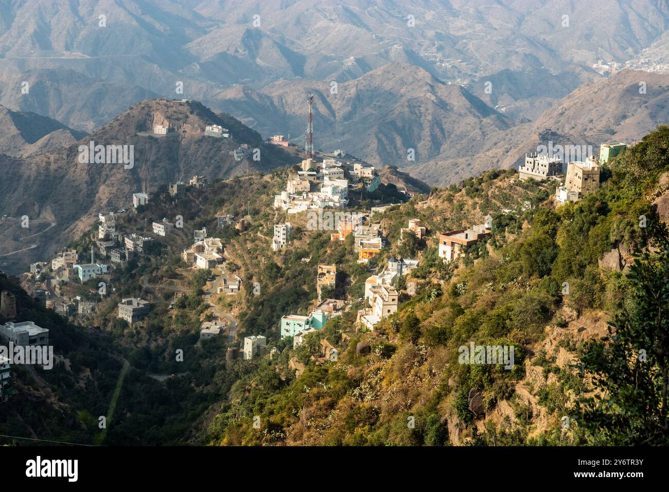 Aerial view of hilltop Fayfa town, Saudi Arabia Stock Photo - Alamy