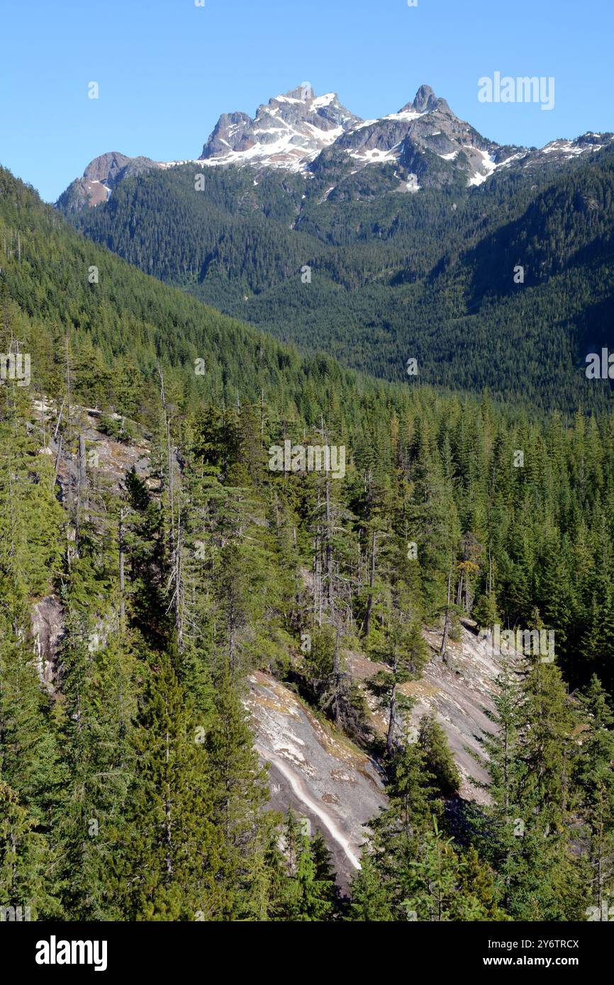 Sky Pilot Mountain and The Copilot Mountain, in the Britannia Range of ...